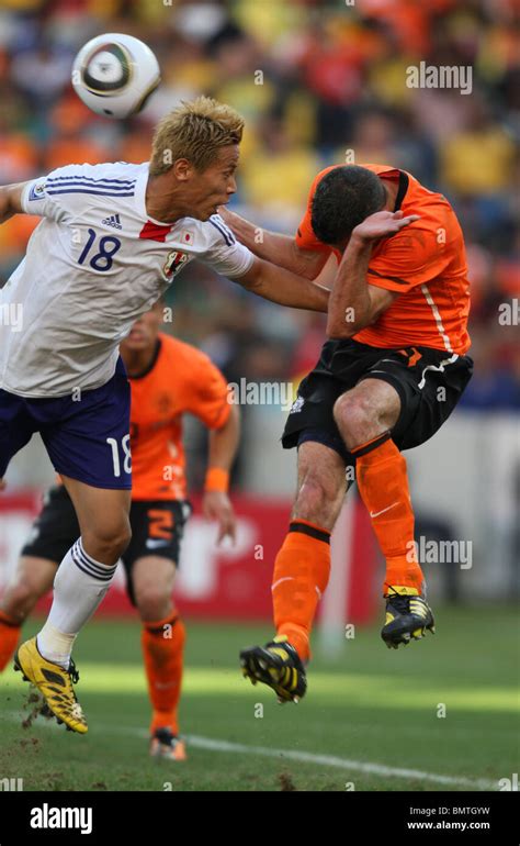 Keisuke Honda And Robin Van Pers Netherlands V Japan Durban Stadium