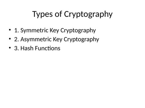 Basicsofcryptography Presentations Ppt Ppt