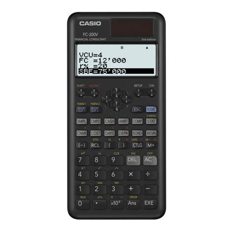 Casio Fx 87de Cw Engineering Calculator Black Display