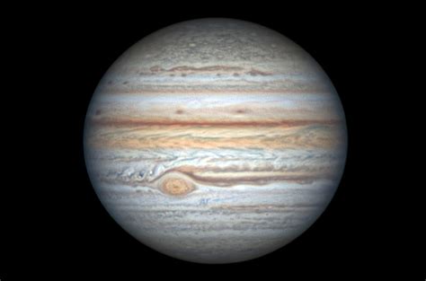 Planet Earth And Jupiter Side By Side
