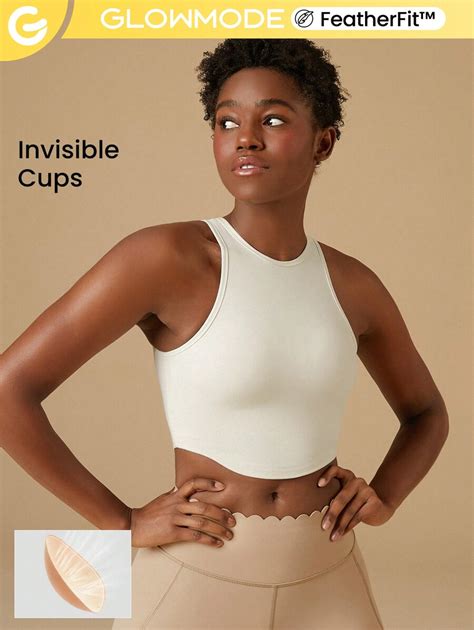 Glowmode Featherfit™ Curve Hem Bra Tank Top Low Impact Yoga Daily