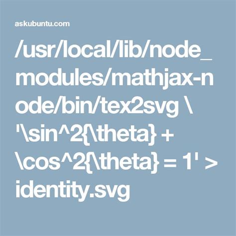 Discover The Trigonometric Identity Sin 2 Theta Cos 2 Theta 1