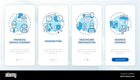 Walkthrough Ai Engineer With Blue Icons Concept Stock Vector Image