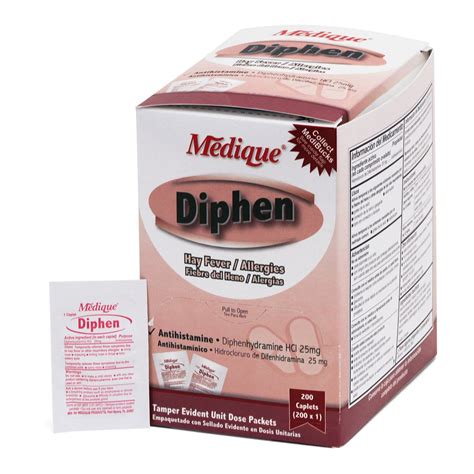 Diphen Diphenhydramine Allergy Relief 18447 Medsitis