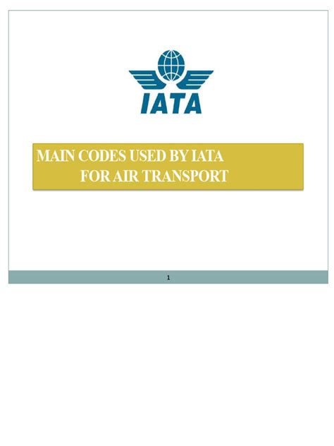 Iata Air Transport Codes Overview Pdf Airlines Civil Aviation