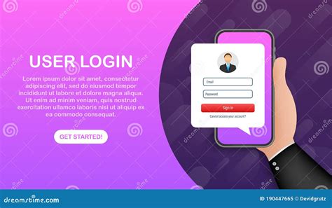 Sign In To Account User Authorization Login Authentication Page