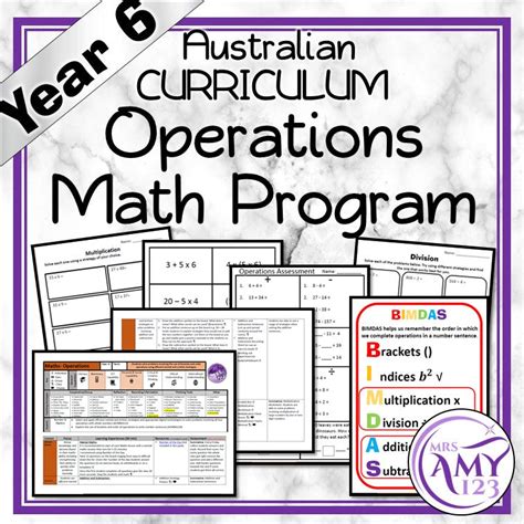 Year 6 Operations Maths Program