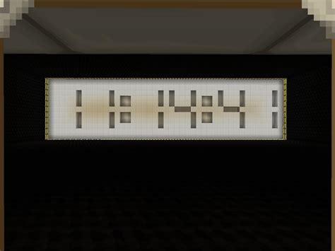 Hour Digital Clock Minecraft Map