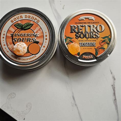 Sour Tangerine Hard Candy Drops No Artificial Dyes Etsy