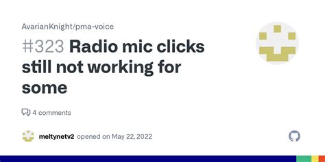 Radio Mic Clicks Still Not Working For Some · Issue 323