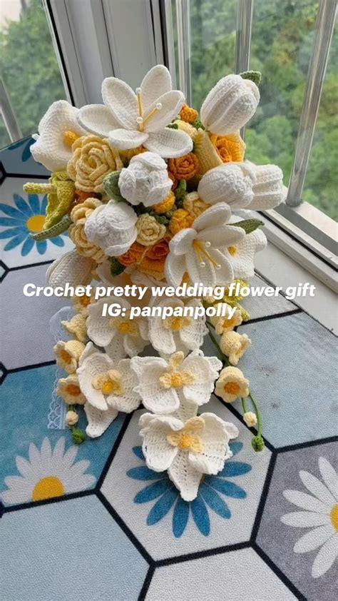 Crochet Pretty Wedding Flower Gift IG Panpanpolly In Wedding Flowers Pretty Wedding