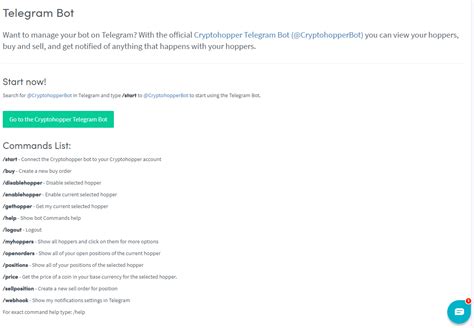 How To Set Up A Telegram Bot Cryptohopper Documentation