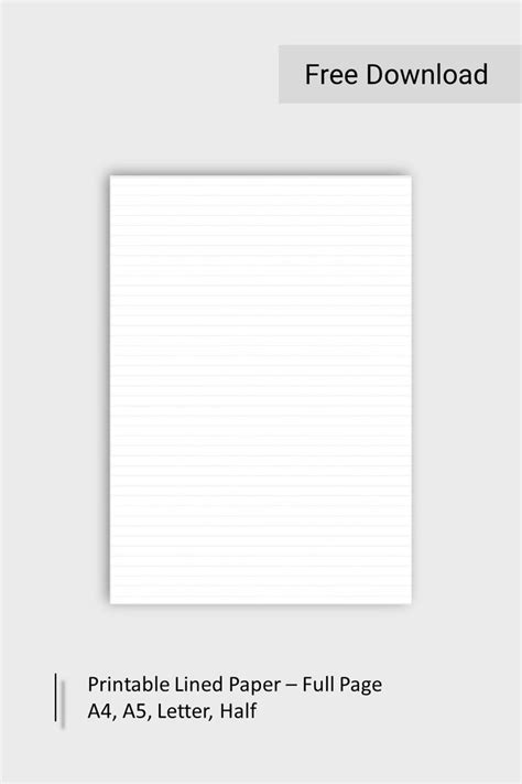 Free A5 Lined Paper Printable Printable Templates Hub