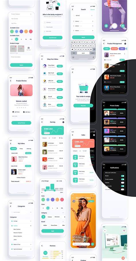 Shopex ECommerce Mobile App UI Template On Behance