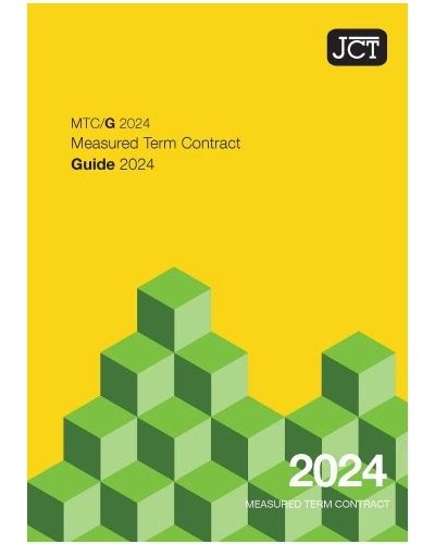 Jct Measured Term Contract Guide 2024 Mtcg 建筑法 法律