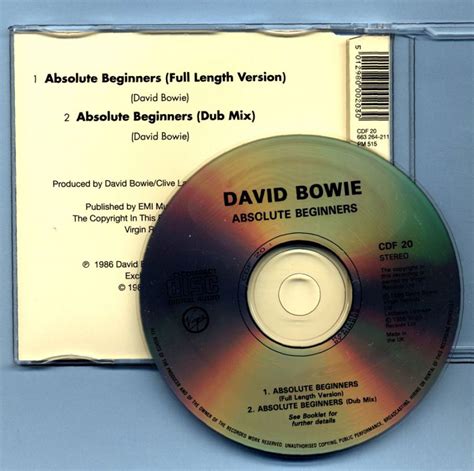 David Bowie Absolute Beginners Cd Maxi