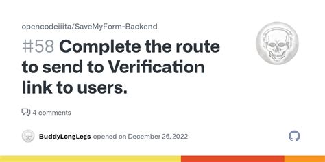 Complete The Route To Send To Verification Link To Users Issue
