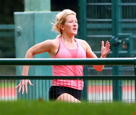 Ellie Goulding Working Out At A Park In London Hawtcelebs