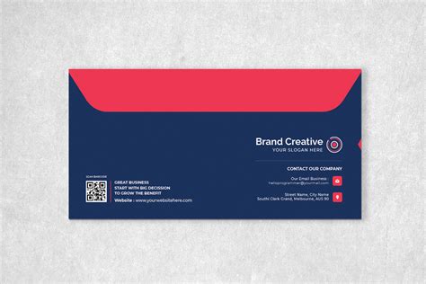 Brand Identity Envelope Print Template