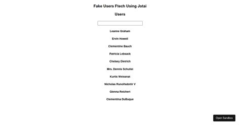 Jotai With Fetch Api Codesandbox