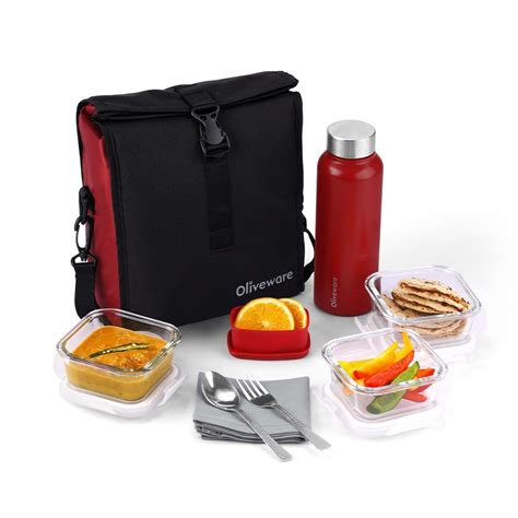 Crystal Glass Lunch Box Oliveware India