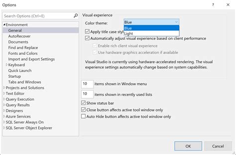 Setting Up The Dark Theme In Sql Server Management Studio