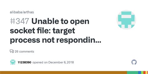 Unable To Open Socket File Target Process Not Responding Or Hotspot Vm