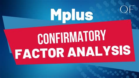 Confirmatory Factor Analysis In Mplus YouTube