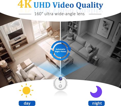 Mini Cámara Oculta Espía 4k Interior Pequeña Wifi Inalámbrica Niñera