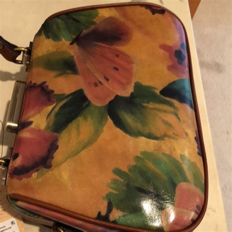 Patricia Nash Bags Nwt Patricia Nash Watercolor Butterfly Gracci Leather Satchel Crossbody