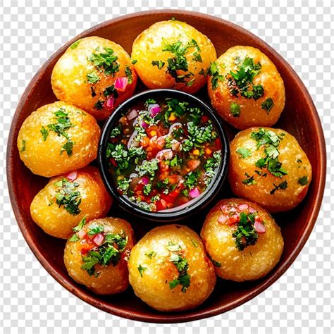 Delicious Fried Potato Balls With Spicy Sauce And Herbs Premium Ai