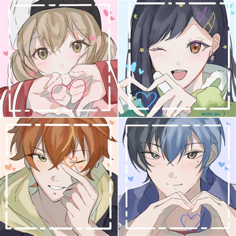 Aoyagi Touya Shinonome Akito Azusawa Kohane And Shiraishi An Project Sekai Drawn By 555kko