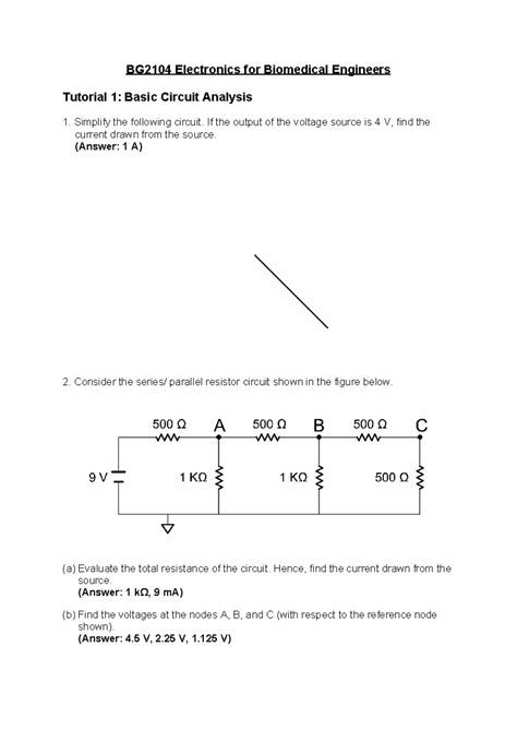 Basic Circuit Analysis Simplify The Following Circuit If The Output