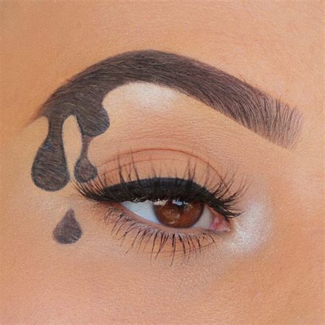 Dripping Eyebrow Makeup Trend On Instagram By Loréal
