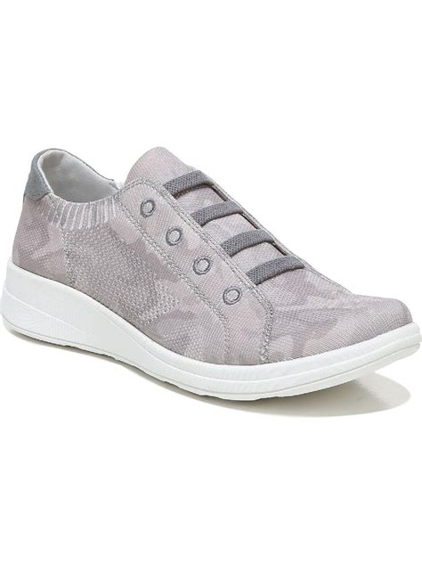 Bzees Womens Golden Knit Slip On Lifestyle Casual And Fashion Sneakers