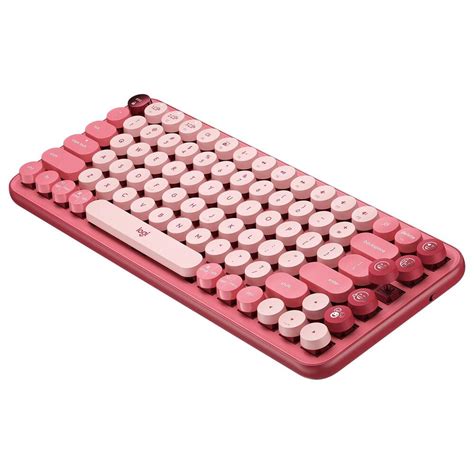Logitech Pop Emoji Wireless Keyboard In Pink Nfm