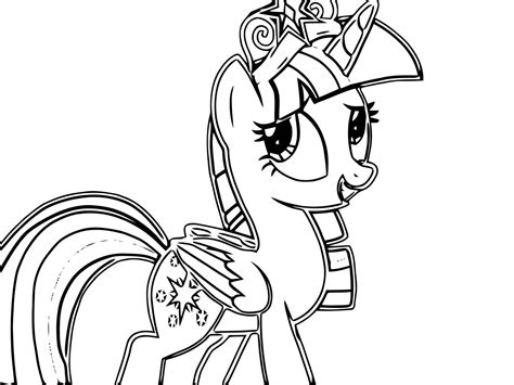 Princess Twilight Sparkle Coloring Page 007 Wecolorin