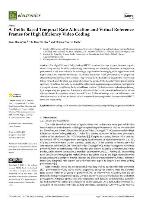 Pdf A Trellis Based Temporal Rate Allocation And Virtual Reference