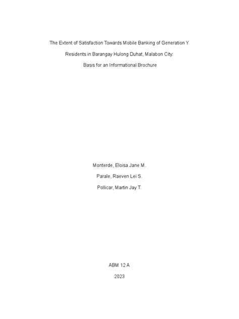 Final Theo And Concep Framework Triple I Pdf Millennials Banks