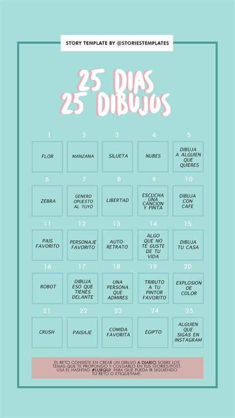 25 DÍas 25 Dibujos Reto De Dibujo Retos Divertidos Libro De Retos
