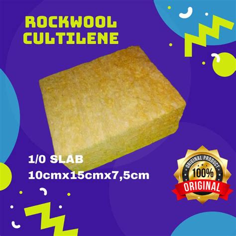 Jual Rockwool Cultilene Import Media Tanam Hidroponik 10x15x7 5 JNE
