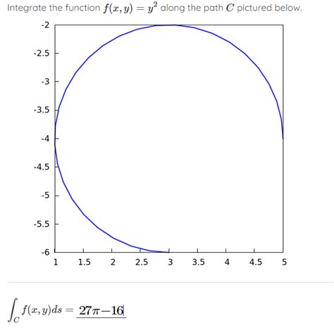 Solved Integrate The Function F X Y Y Along The Path C Chegg