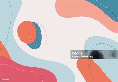 추상 유체 낙서 템플릿 디자인 아트 워크 화려한 배경의 겹치는 디자인 아트워크 벡터 개념에 대한 스톡 벡터 아트 및 기타 이미지