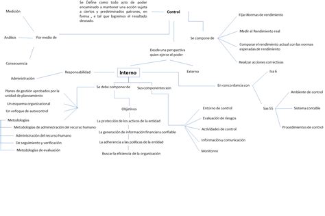 Auditoria De Sistemas Mapa Conceptual De Control Interno