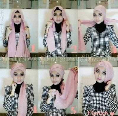 Tutorial Dan Foto Cara Pakai Hijab Modern Layer Gaya Terbaru