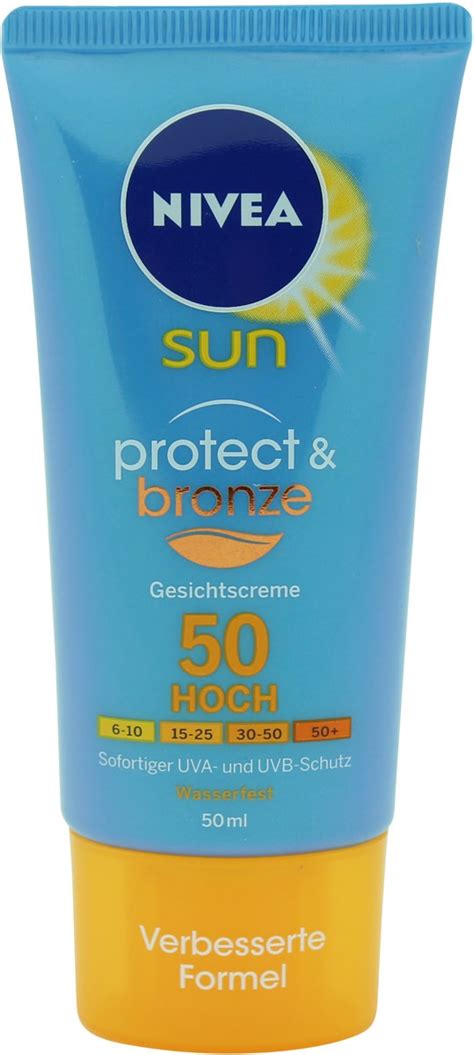 Nivea Sun LF50 Protect & Bronze Creme 50ml | saymo.de - Lebensmittel ...