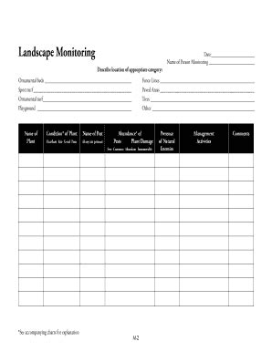 Monitoring Form Sample Fill And Sign Printable Template Online