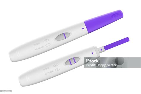 투명 한 배경에 고립 된 긍정적 인 부정적인 2 선 임신 테스트 키트의 창조적 인 벡터 일러스트 예술 디자인 임신 출산