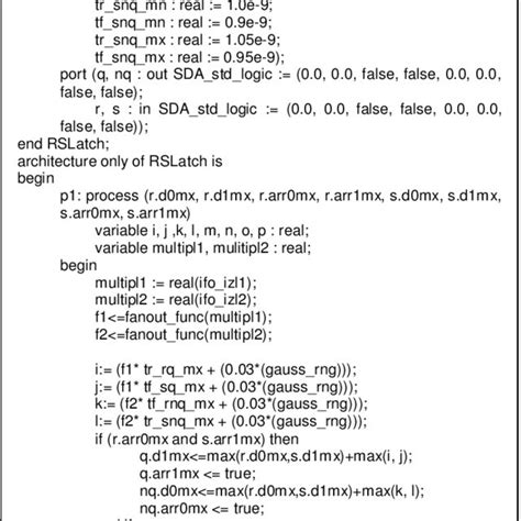 Vhdl Implementation Of The Rs Latch Circuit Process For Determining