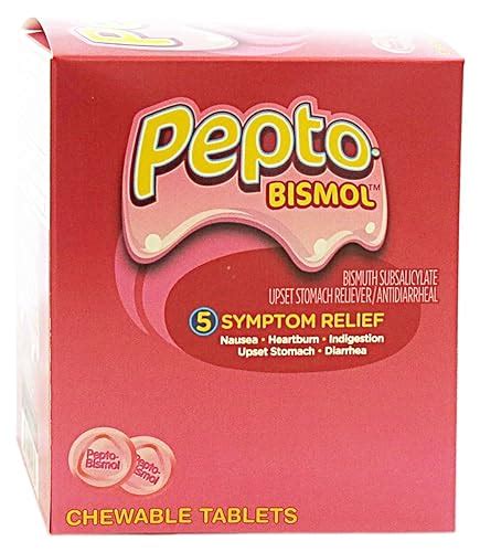 Pepto Bismol Individual Sealed 2 Tablets In A Packet Box Of 25 Packets